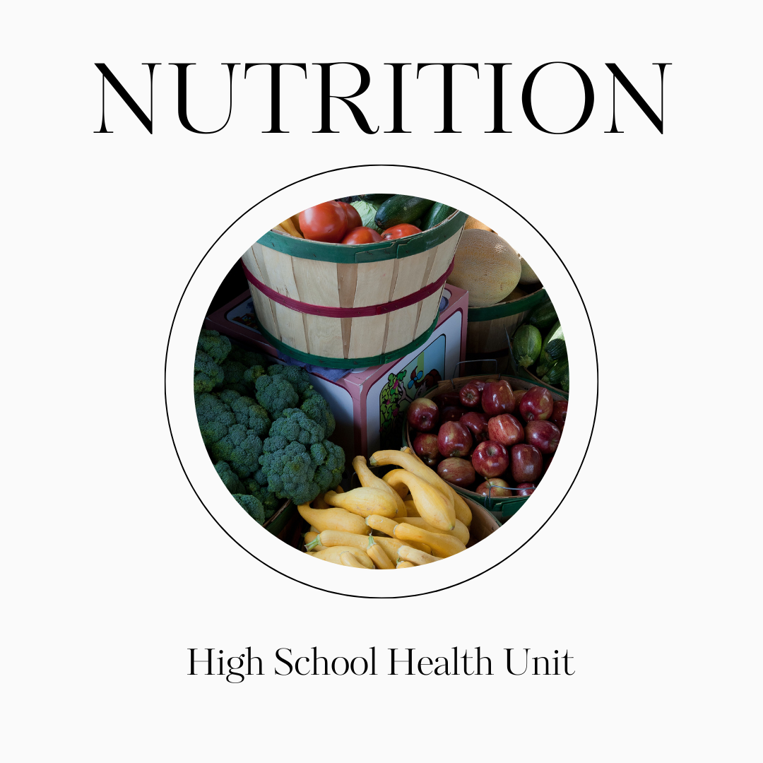 Nutrition Health Unit: #1 Best-Selling High School Health Nutrition Un ...