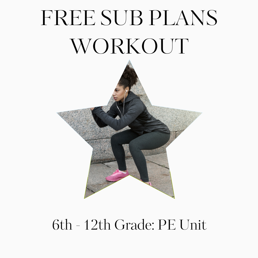 PE Sub Plans FREE!! Stations Workout: Middle/High School Sub Plans ...