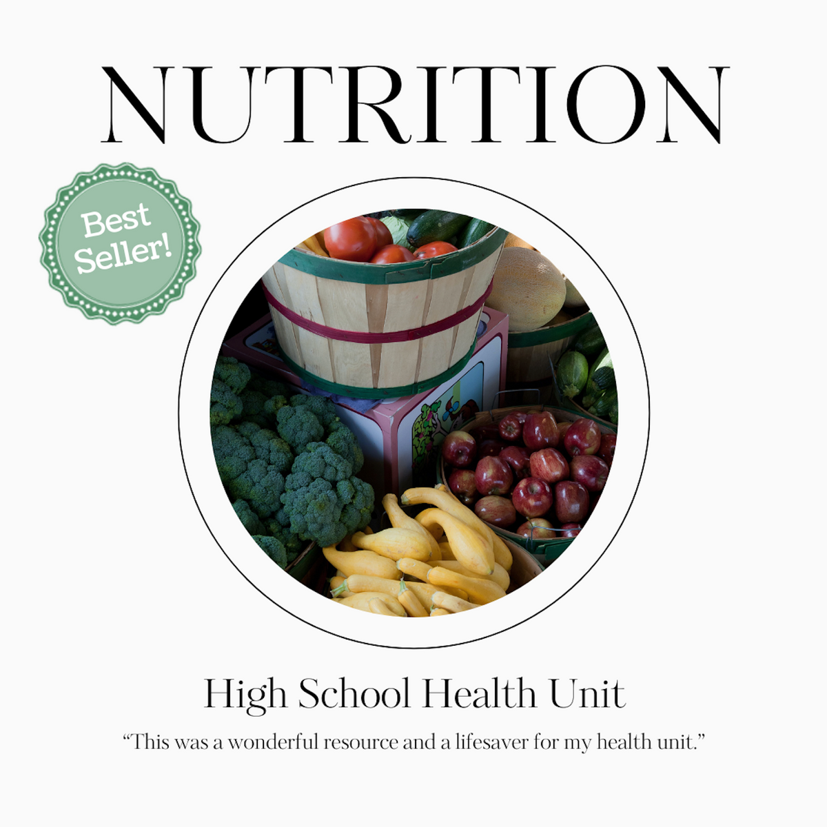Nutrition Health Unit: #1 Best-Selling High School Health Nutrition Un ...