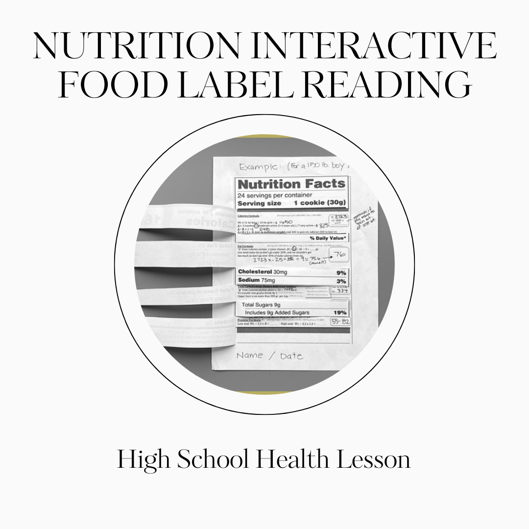 Nutrition Interactive Food Label Reading Health Lesson: Online Flip-Op ...