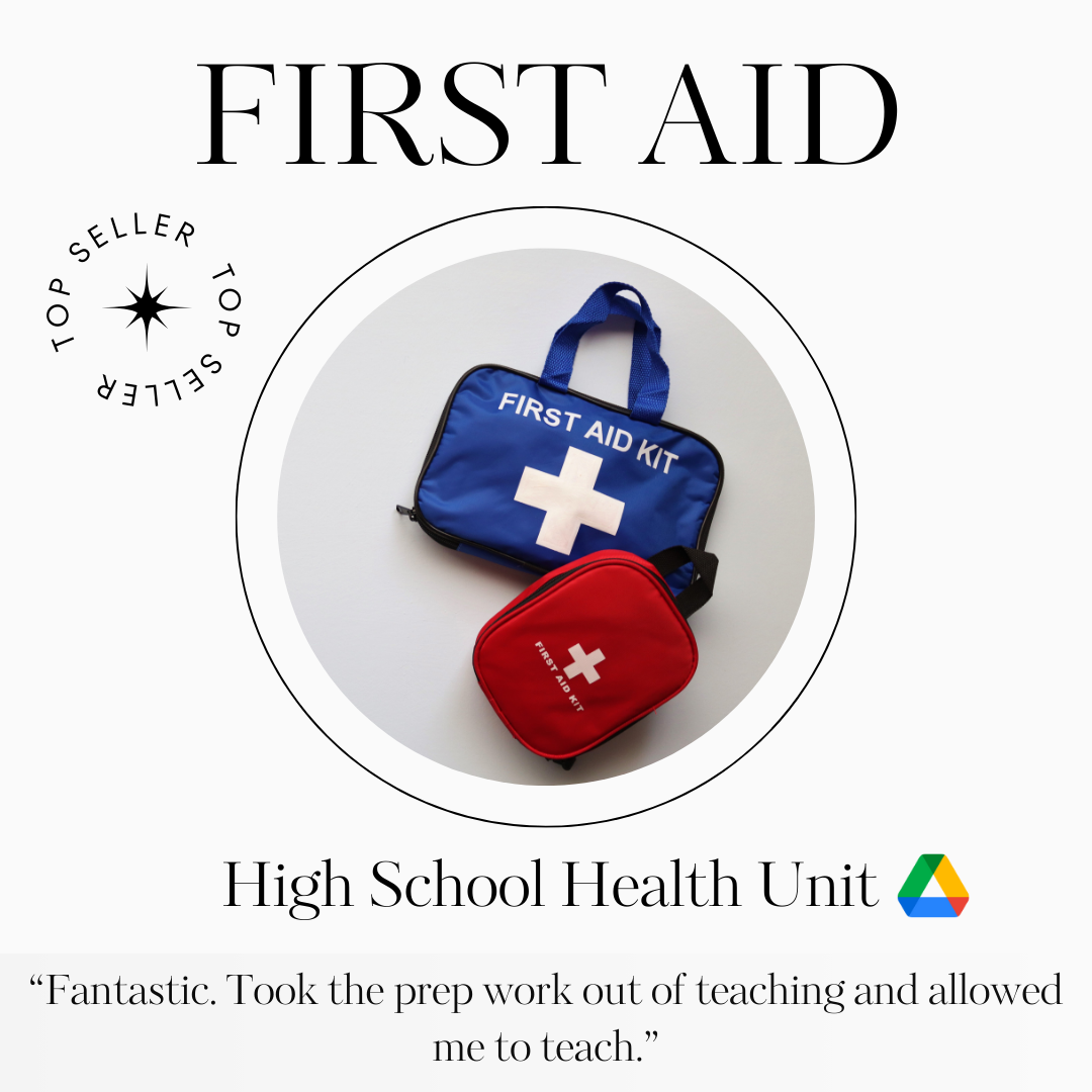 First Aid Unit Lessons: A High School Health Unit: High School Health ...