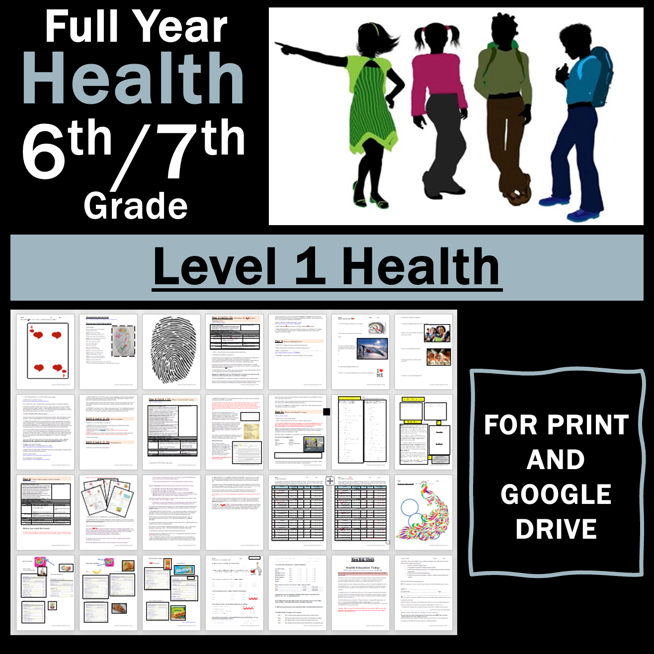 7th Grade Health Worksheets